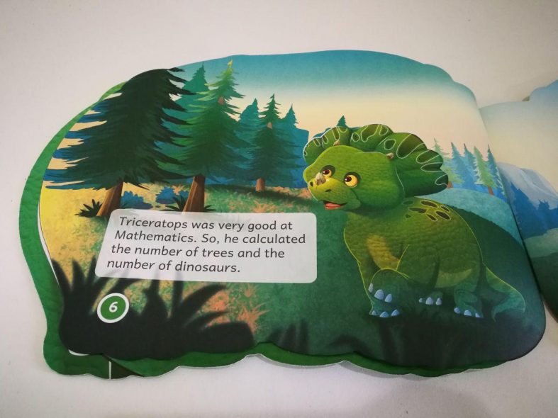 Animal Shape Book – Triceratops | Markas Si Kecil