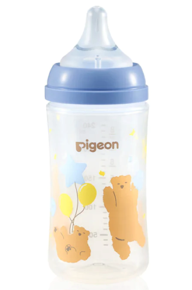 Pigeon PP Soft Touch Bottle 240ml 3m+ – BEAR | Markas Si Kecil