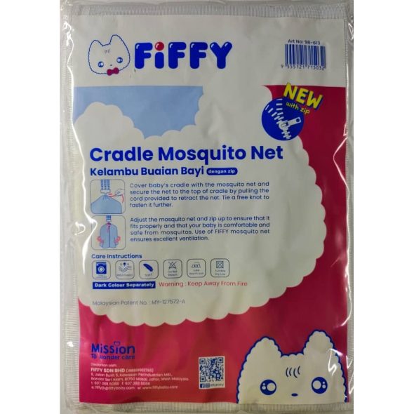 FIFFY Cradle Mosquito Net with Zip | Markas Si Kecil